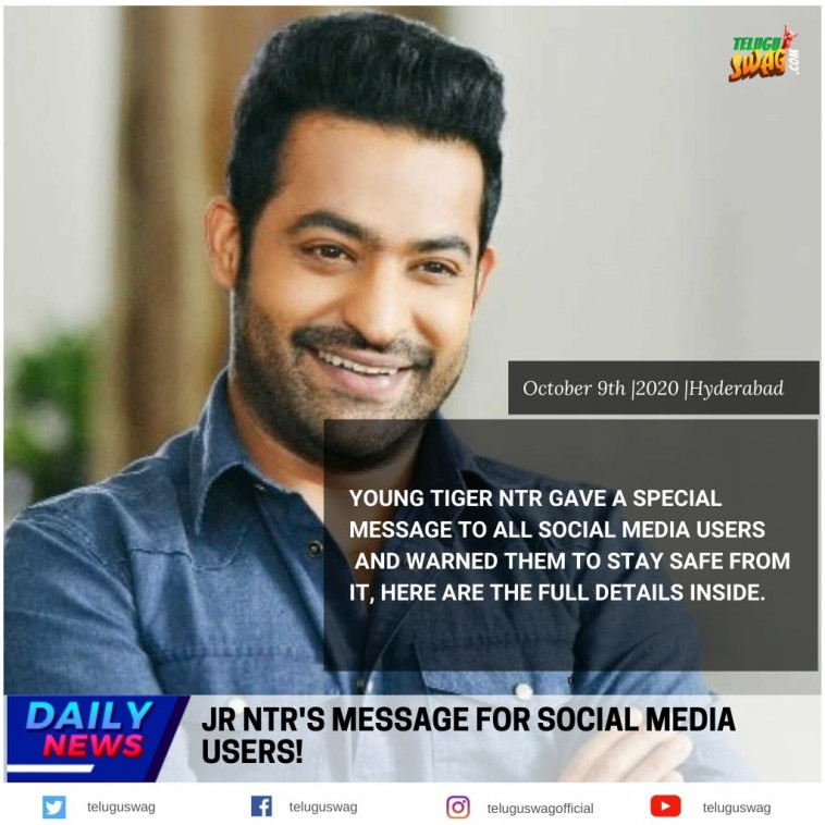 jr ntr's message for social media users! | Telugu Swag