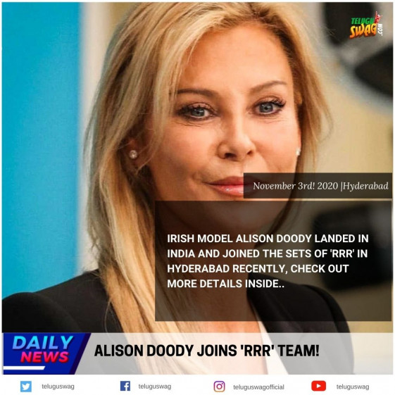 alison doody joins 'rrr' team! | Telugu Swag