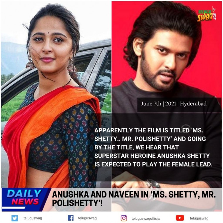 ANUSHKA AND NAVEEN IN ‘Ms. Shetty, Mr. Polishetty’! | Telugu Swag
