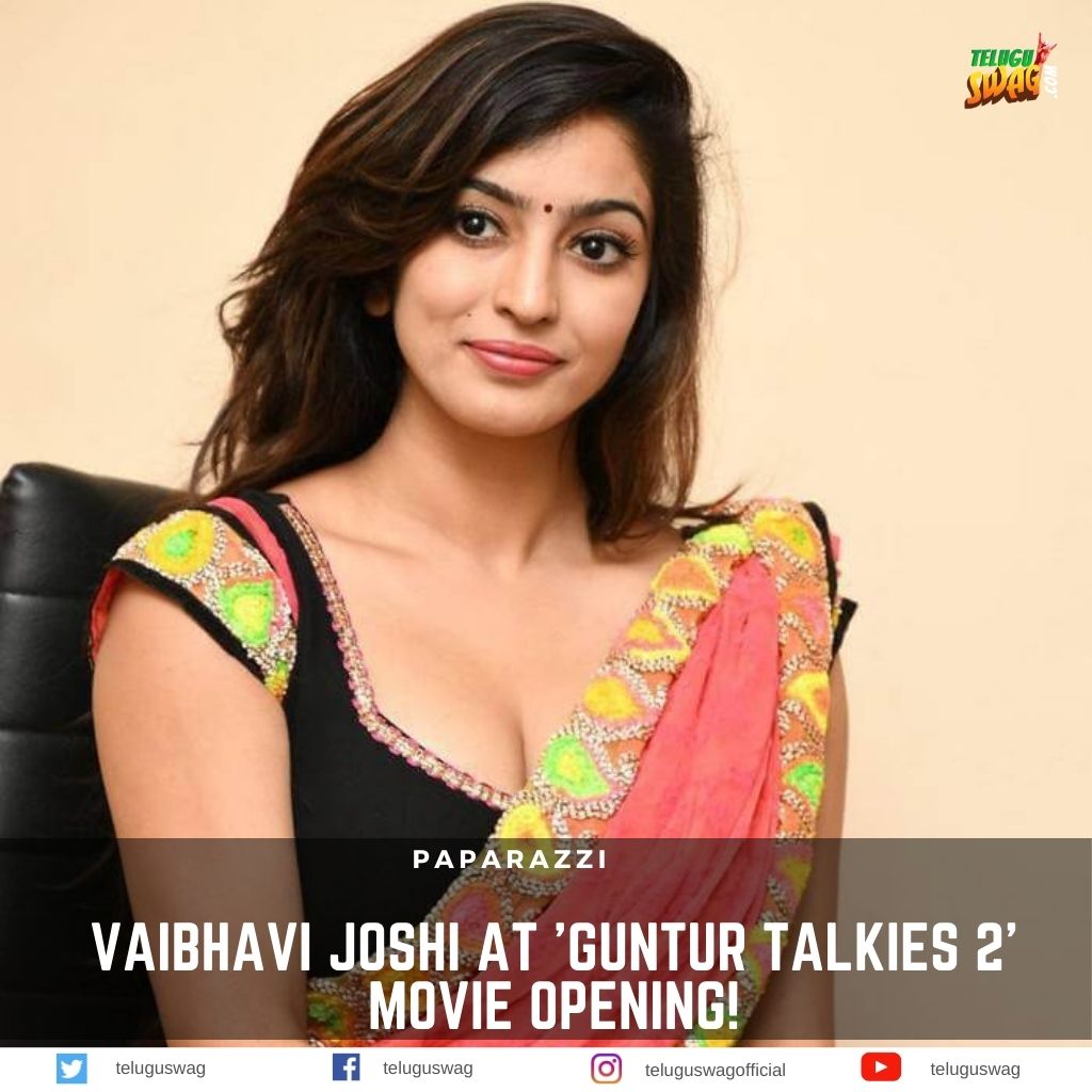 Vaibhavi Joshi at 'Guntur Talkies 2' Movie Opening! | Telugu Swag
